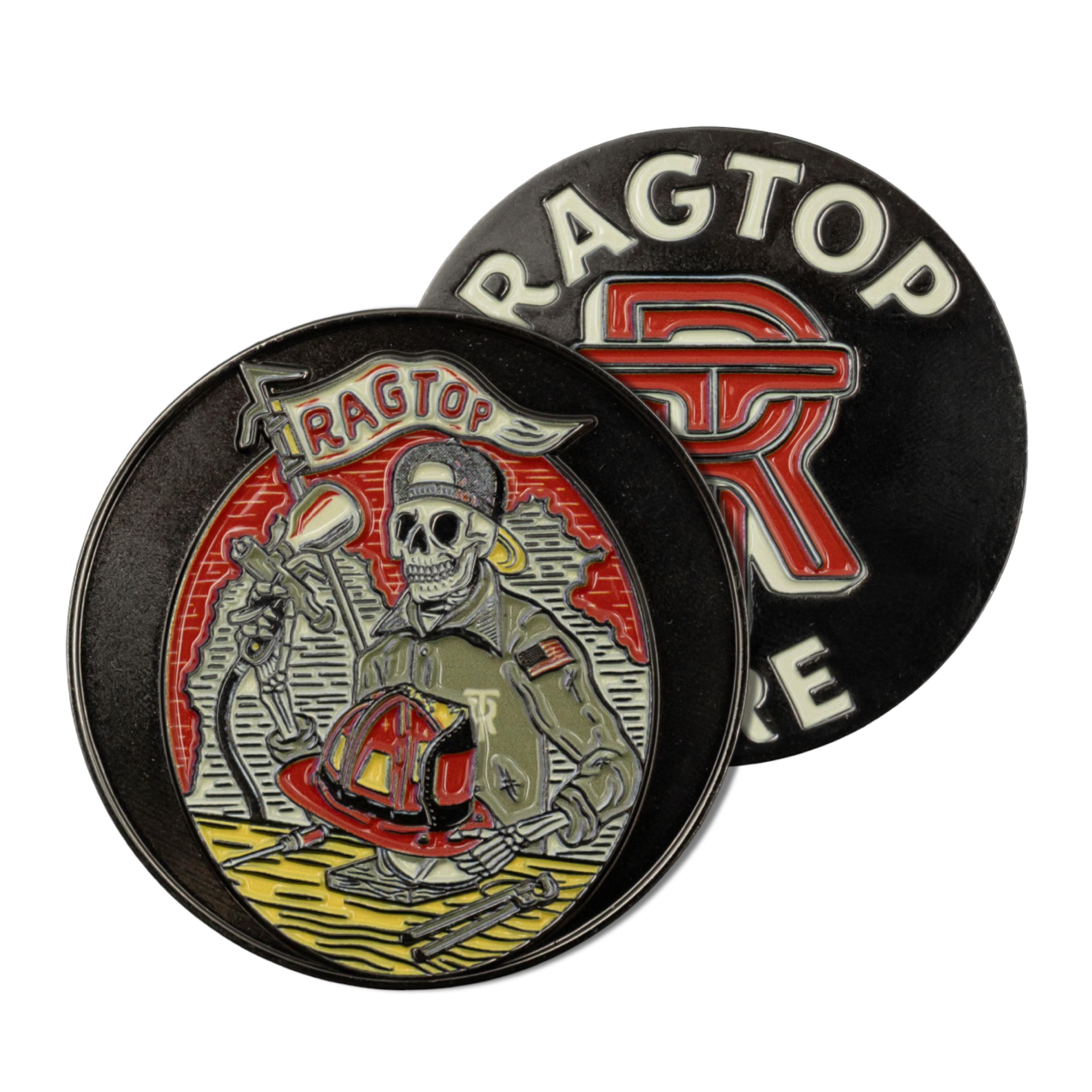 RagTop Fire Helmets Challenge Coin