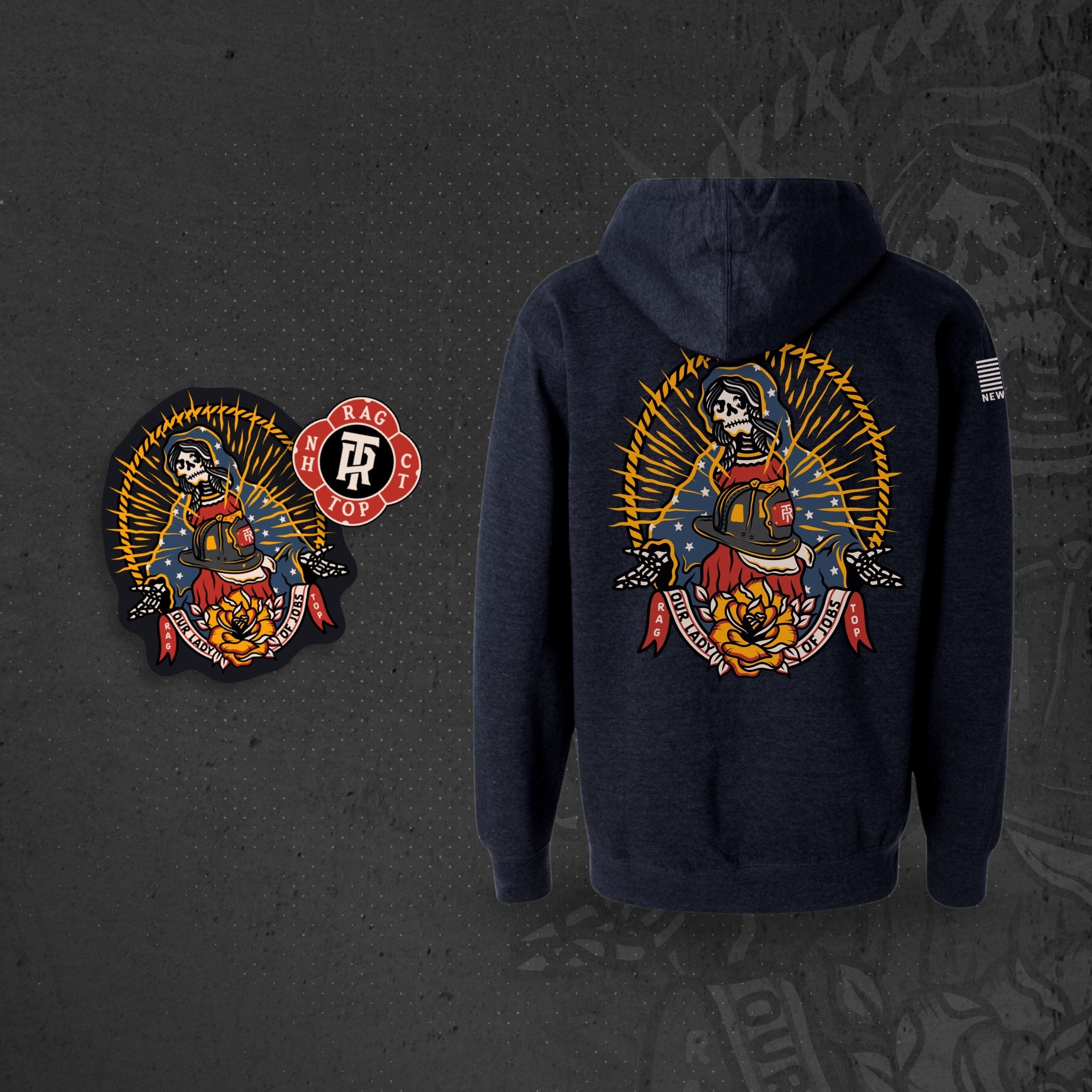 Hoodie Club + Stickers – RagTop Fire